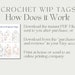 Printable Crochet Work in Progress Tags, Crochet Work in Progress Tags ...