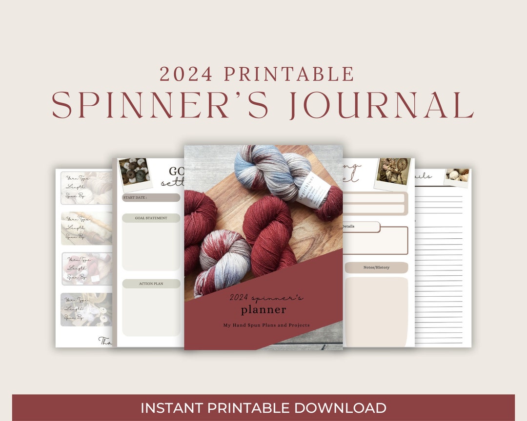 2024 Hand Spinner's Journal, Hand Spinner's Planner, Spinner's Journal ...