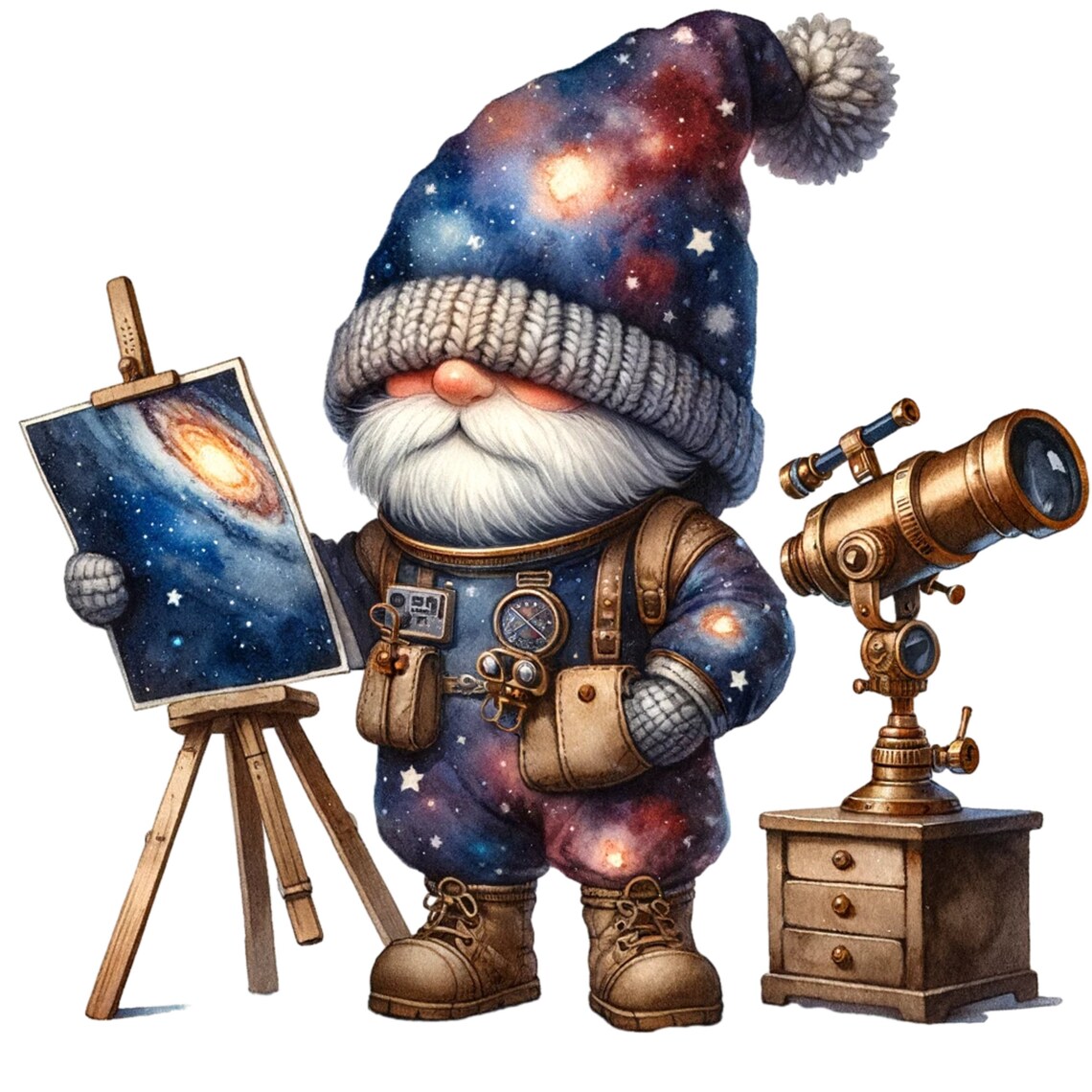 Space Gnome, Space Gnome Png, Rocket Gnome, Cute Gnomes Clipart, Space ...