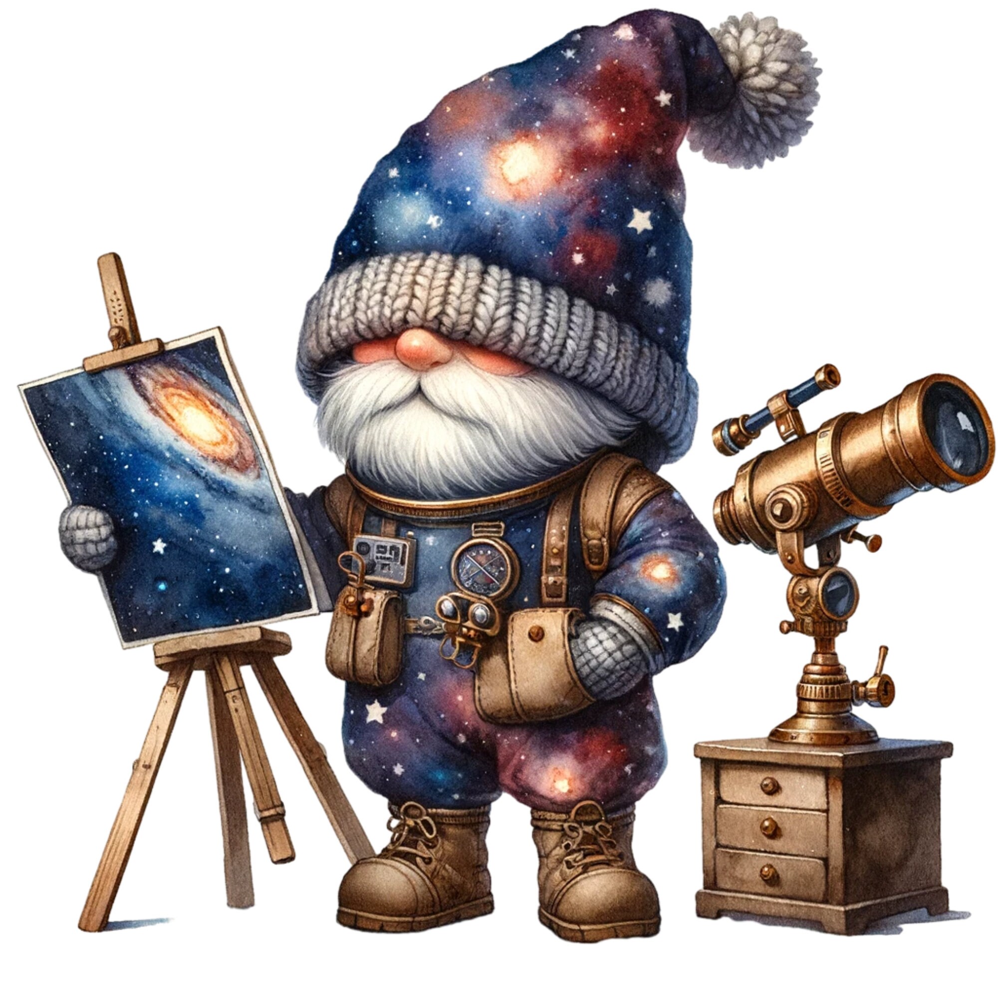 Space Gnome, Space Gnome Png, Rocket Gnome, Cute Gnomes Clipart, Space ...