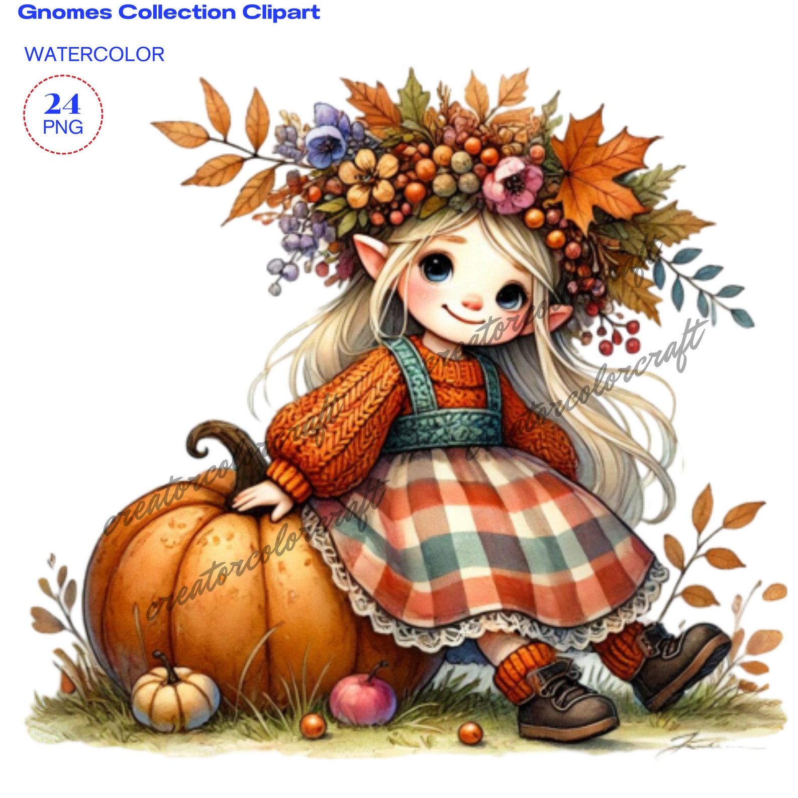Fall Gnomes Clipart PNG Bundle, Fall Gnome Png, Autumn Gnome Png, Gnome ...