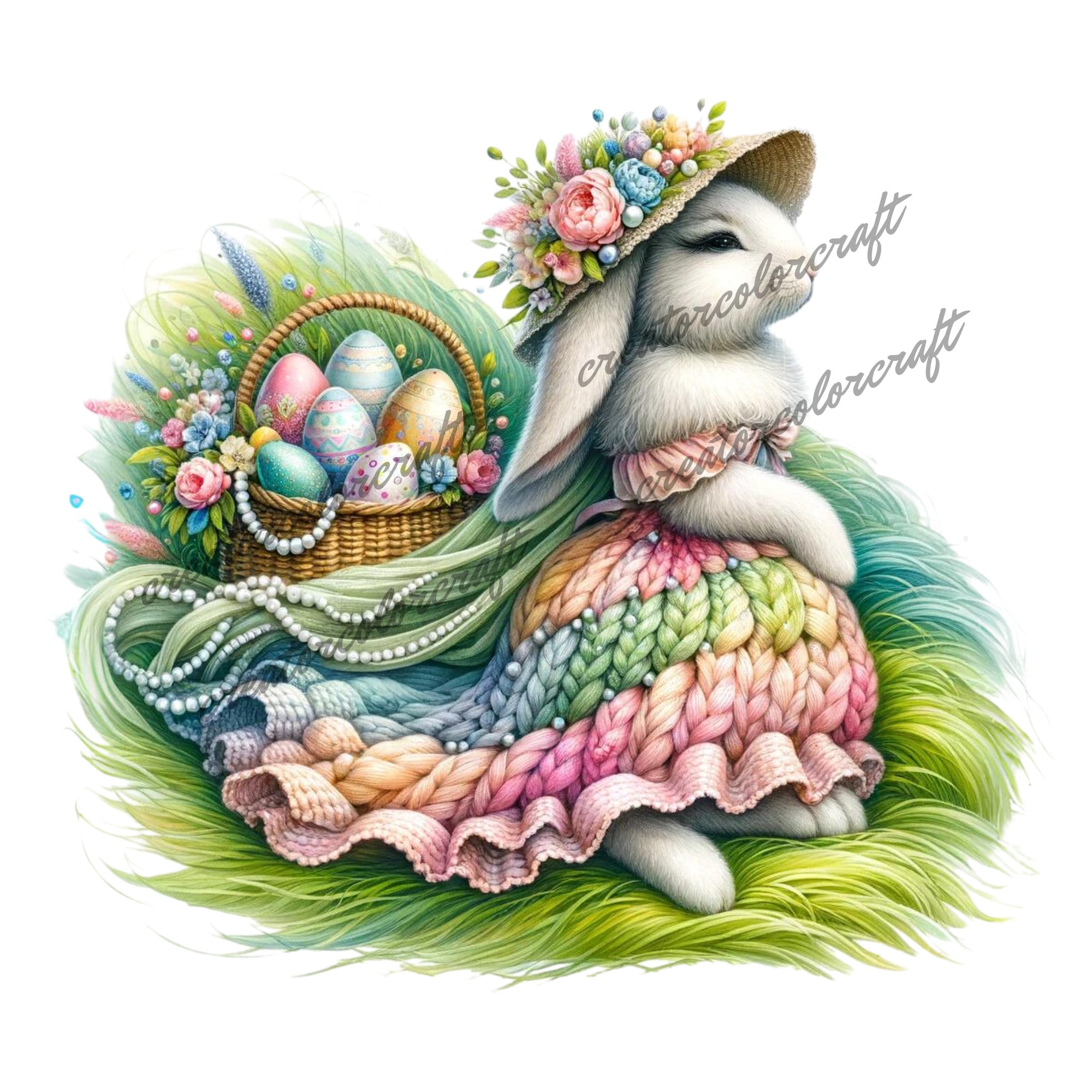 Easter Bunny Clipart, Garden Clipart, Spring Gnome Png Graphics, Gnome ...