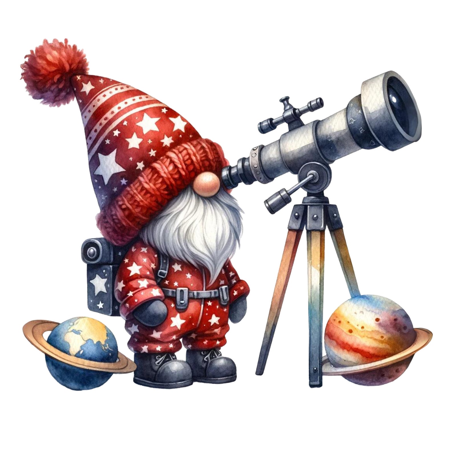Space Gnome, Space Gnome Png, Rocket Gnome, Cute Gnomes Clipart, Space ...