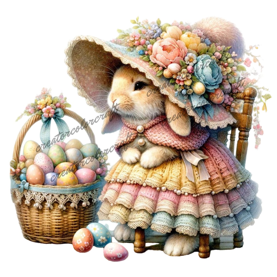Easter Bunny Clipart, Garden Clipart, Spring Gnome Png Graphics, Gnome ...
