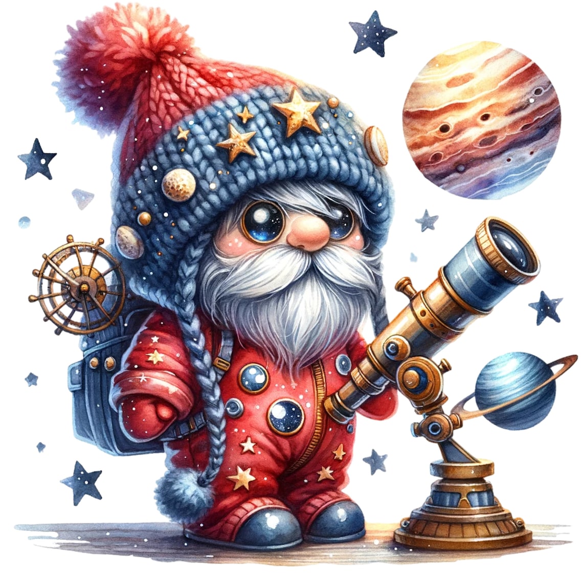 Space Gnome, Space Gnome Png, Rocket Gnome, Cute Gnomes Clipart, Space ...