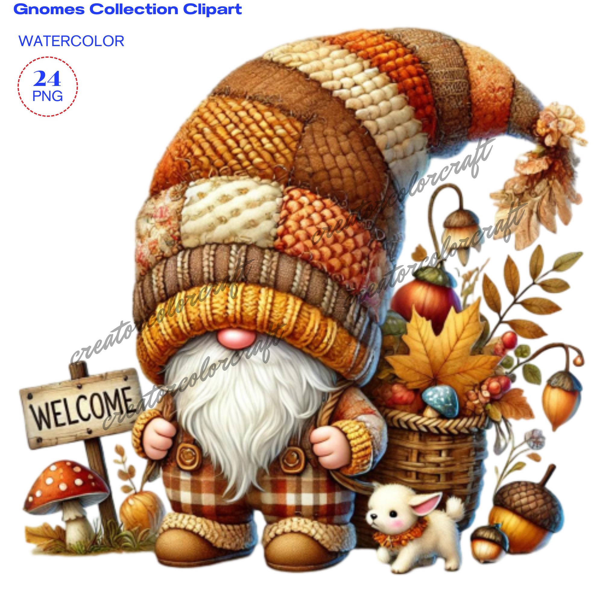 Fall Gnomes Clipart PNG Bundle, Fall Gnome Png, Autumn Gnome Png, Gnome ...