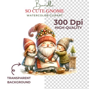 Mother's Day Gnome Bundle Clipart JPG, Digital Download, Card Making ...