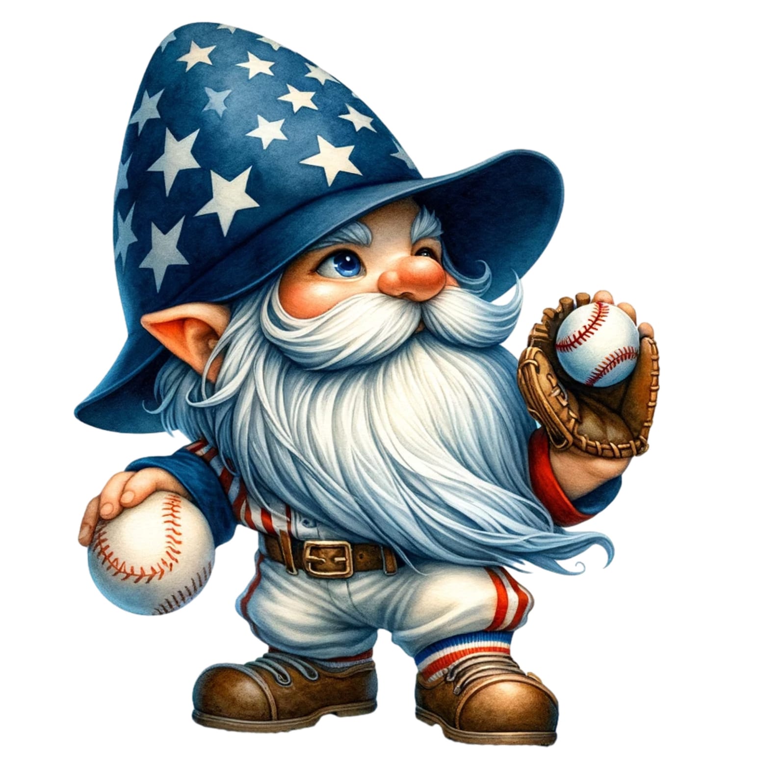 Baseball Gnome Clipart, Gnome Png, Digital Download, Baseball Clipart ...