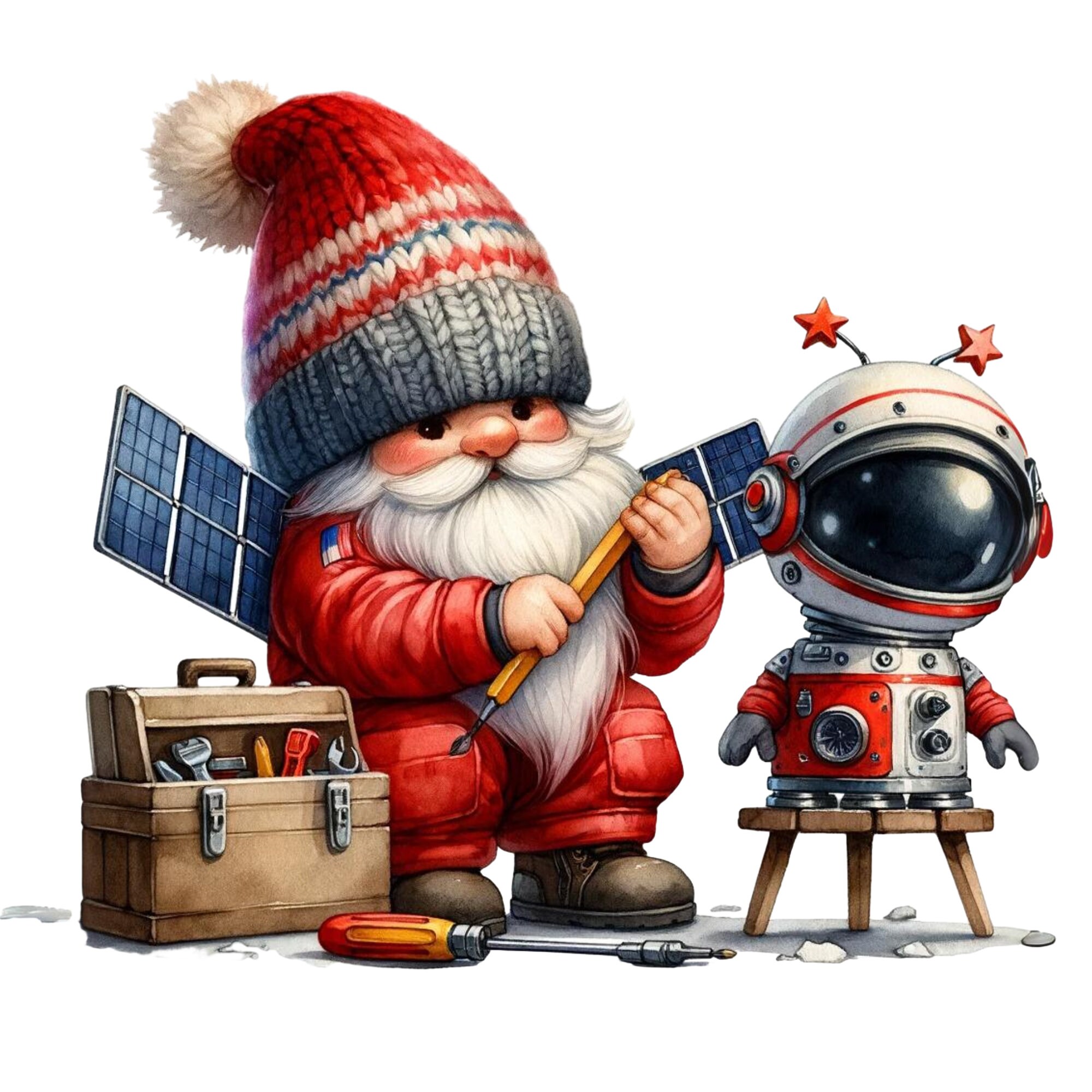 Space Gnome, Space Gnome Png, Rocket Gnome, Cute Gnomes Clipart, Space ...