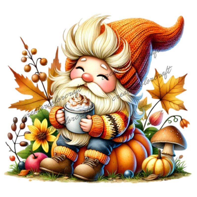 Fall Gnomes Clipart PNG Bundle, Fall Gnome Png, Autumn Gnome Png, Gnome ...