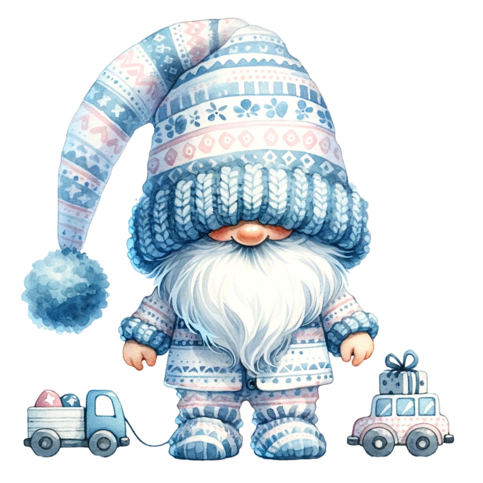 Pajamas Gnome Clipart PNG Bundle, Cute Bed Time Gnomes, Nursery Decor,gnome Lovers,nursery Art ...