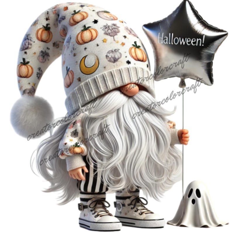 Halloween Gnome Clipart, Nursery Art, Digital Download, Card Making ...