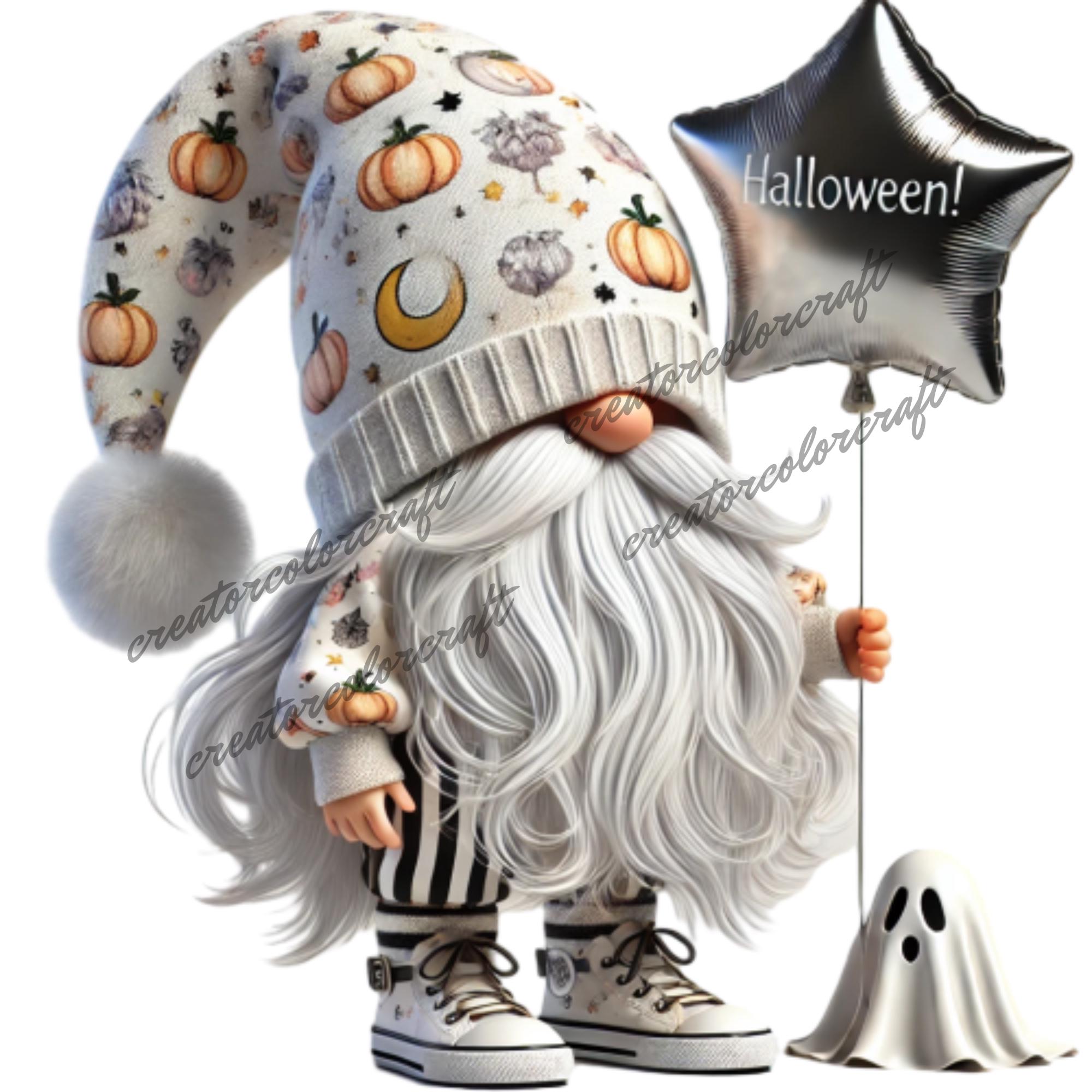 Halloween Gnome Clipart, Nursery Art, Digital Download, Card Making ...