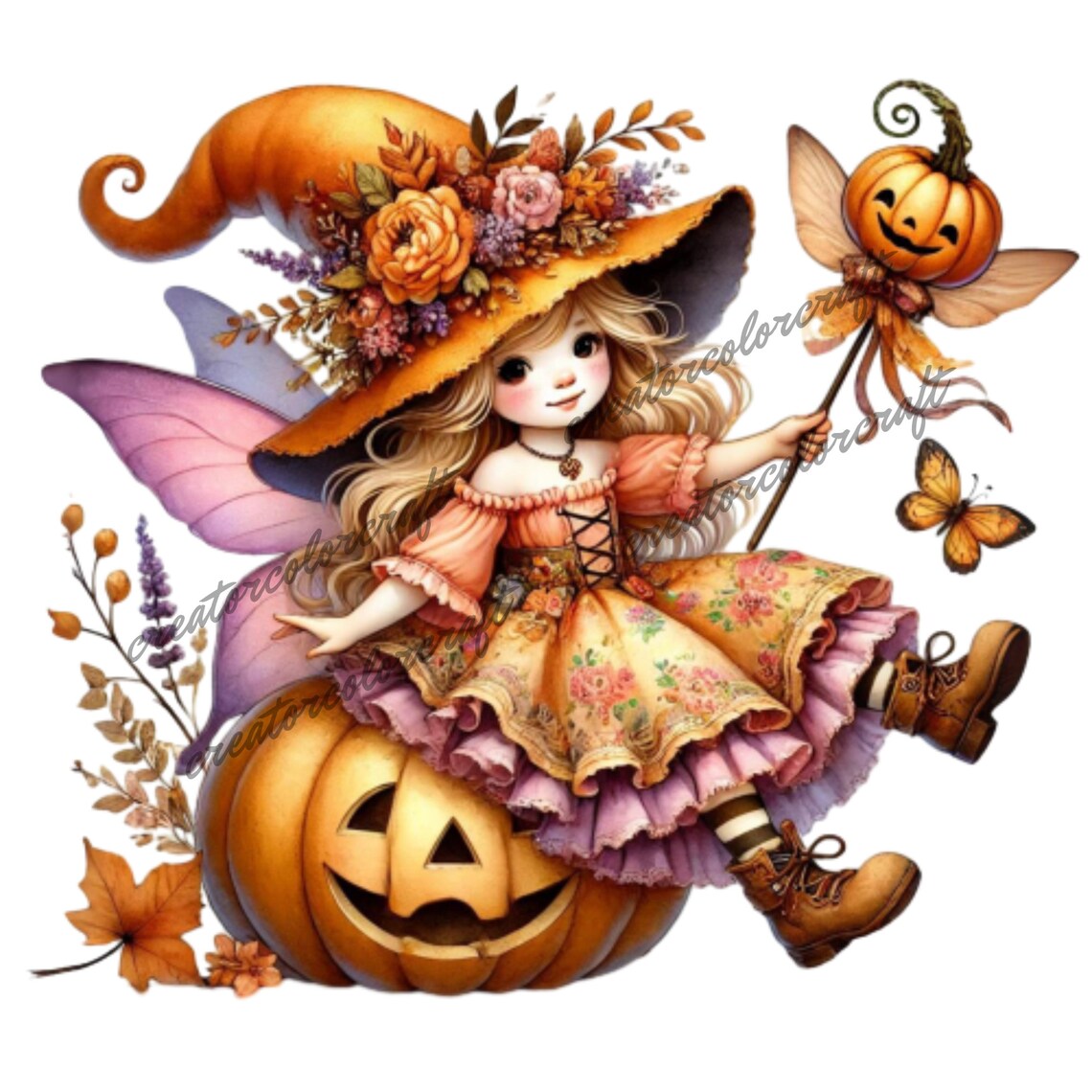 Halloween Gnome Clipart, Nursery Art,digital Download,card Making,cute ...