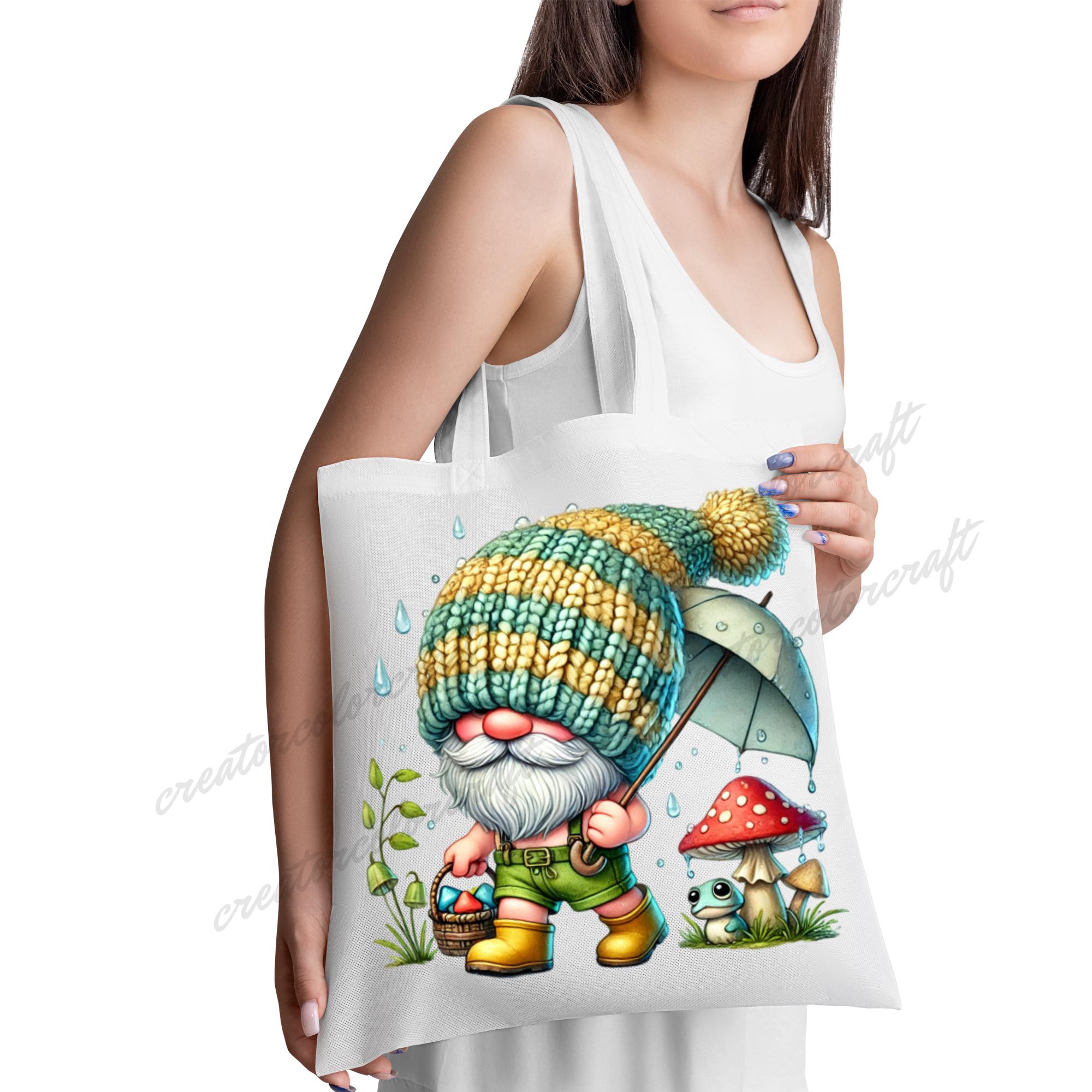 Rainy Day Gnome Clipart, Cute Gnomes Clipart, Autumn Gnomes Clipart ...