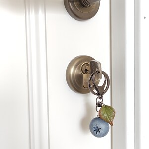 Handmade Big Blueberry Keychain, Blueberry Bag Charm, Berry Purse Charm ...