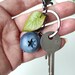 Handmade Big Blueberry Keychain, Blueberry Bag Charm, Berry Purse Charm ...