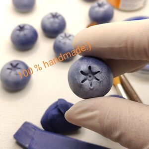 Handmade Big Blueberry Keychain, Blueberry Bag Charm, Berry Purse Charm ...