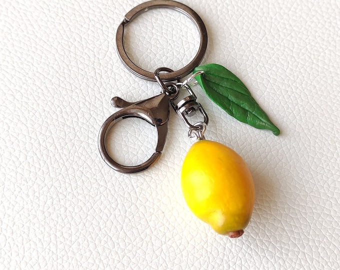 Lemon and Lime Key Chains - Etsy