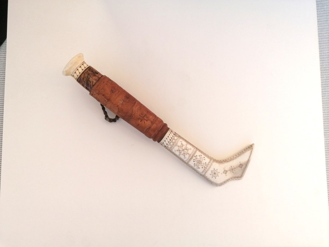 Nordic Same / Sami Knife Signed Sixten Lindberg Handcrafted With ...
