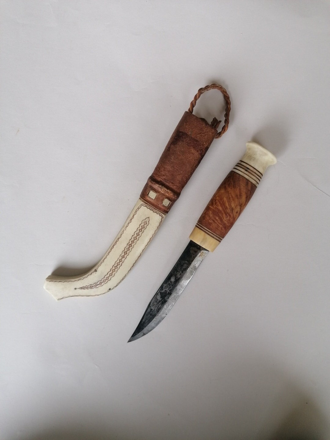 A Unique Handcrafted Nordic Same / Sami Knife Year Ca 1960 - Free ...