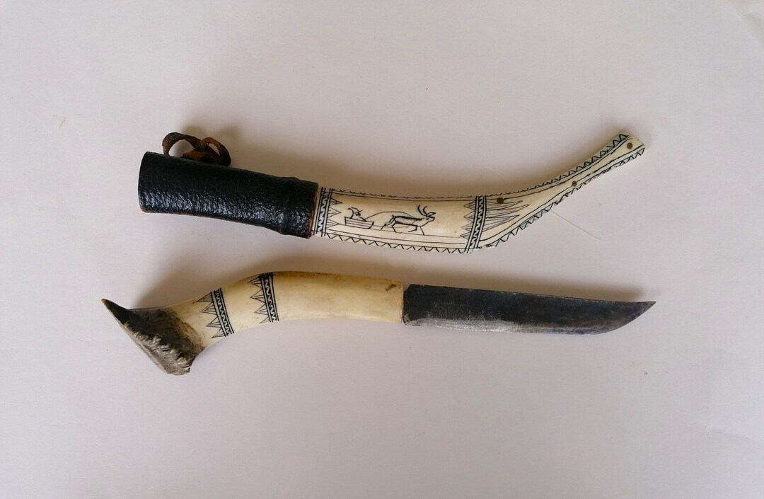 Uma grande faca nórdica Same / Sami feita à mão, única, ano ca. 1930 ...