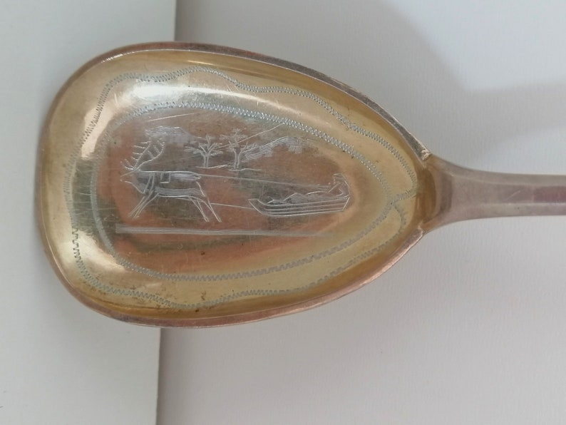 A Traditional Swedish Handmade Same Motif Spoon Signed and Dated 1939 ...