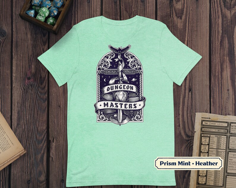 Dnd Dm Shirt, the Secret Order of Dungeon Masters, Art Deco Art Nouveau ...