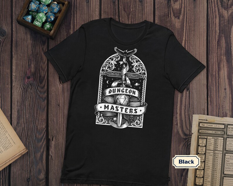 Dnd Dm Shirt, the Secret Order of Dungeon Masters, Art Deco Art Nouveau ...