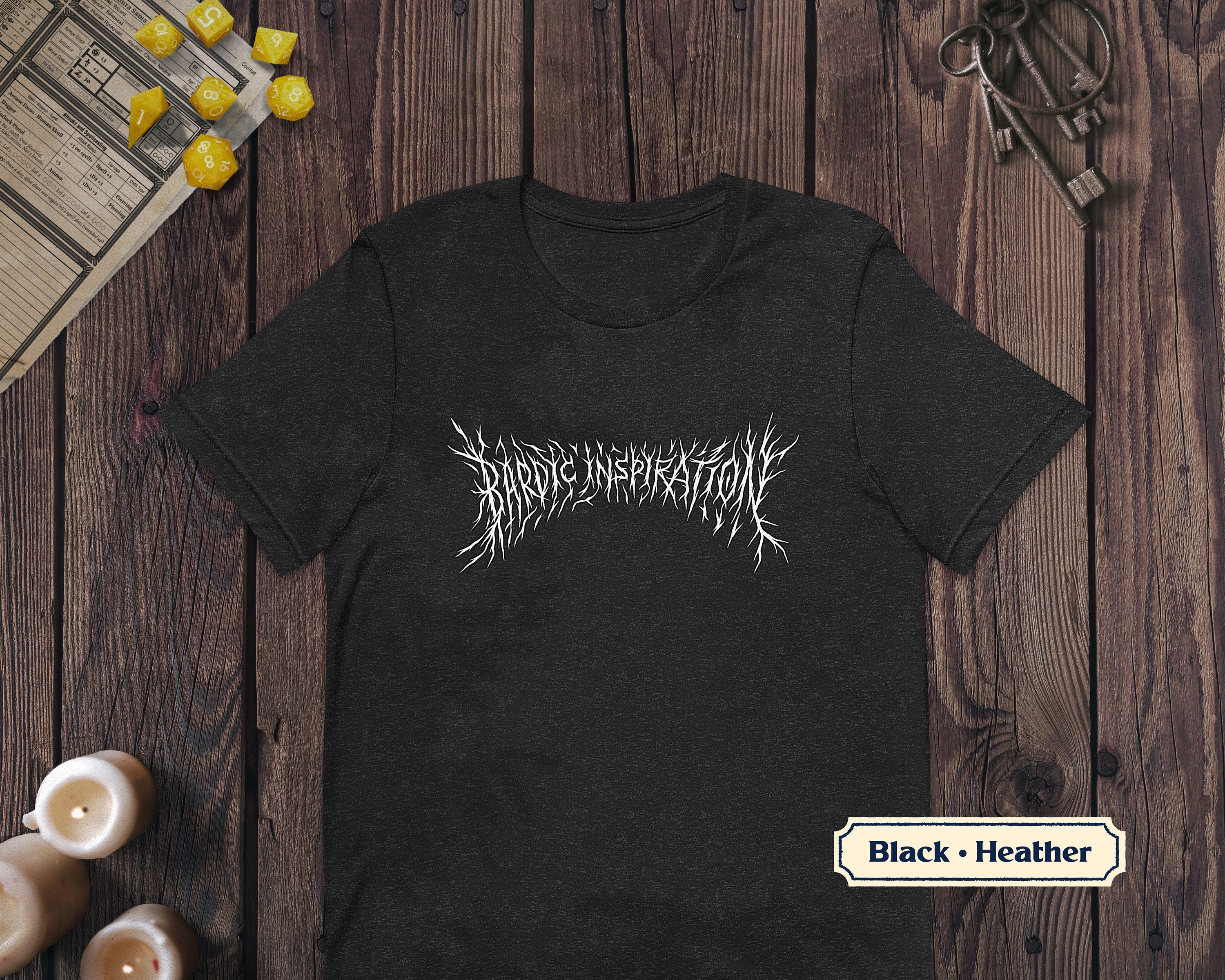 Dnd Bard Shirt, Bardic Inspiration Tshirt, Dungeons and Dragons ...