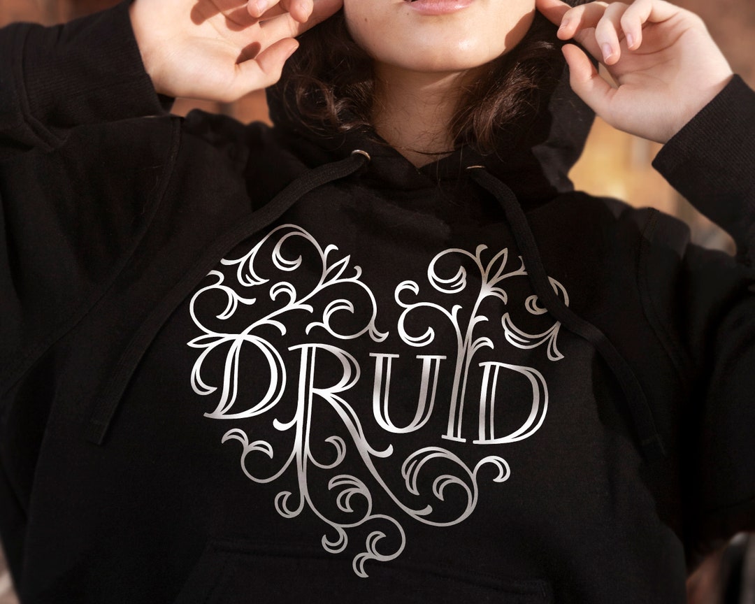 Druid Hoodie Dnd, Adf Druid Clothing With Hood, Heart Shaped Folklore ...