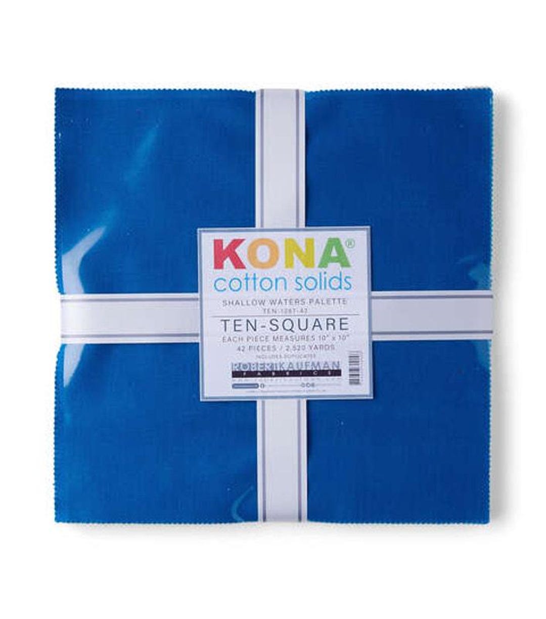 Shallow Waters Colorstory Layer Cake by Kona Cotton Solids for Robert ...