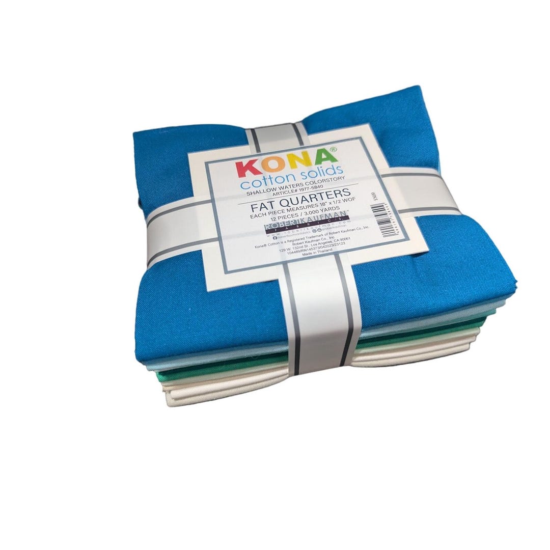 Shallow Waters Colorstory Fat Quarter Bundle by Kona for Robert Kaufman ...