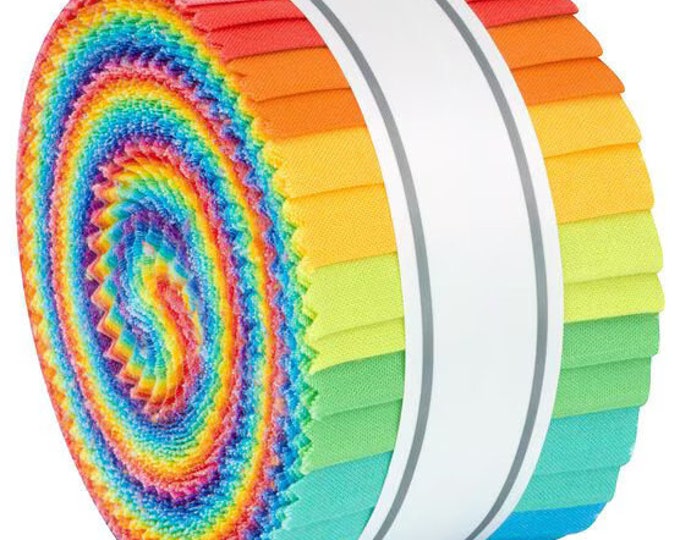 Bright Palette Junior Jelly Roll by Kona Cotton Solids - Etsy