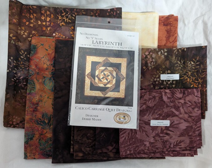 Labyrinth Quilt Kit by Debbie Maddy for Calico Carriage Designs - Etsy