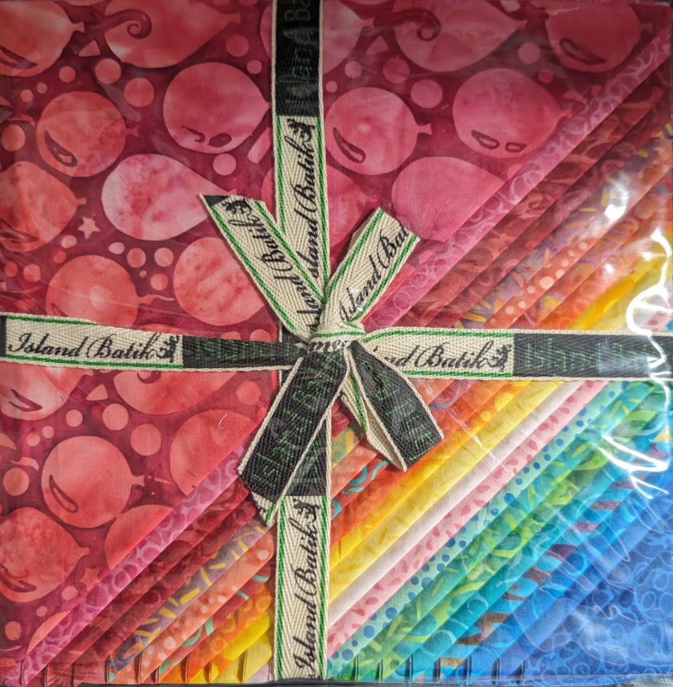 Rainbow Celebration Batiks Layer Cake by Kathy Engle for Island Batik ...