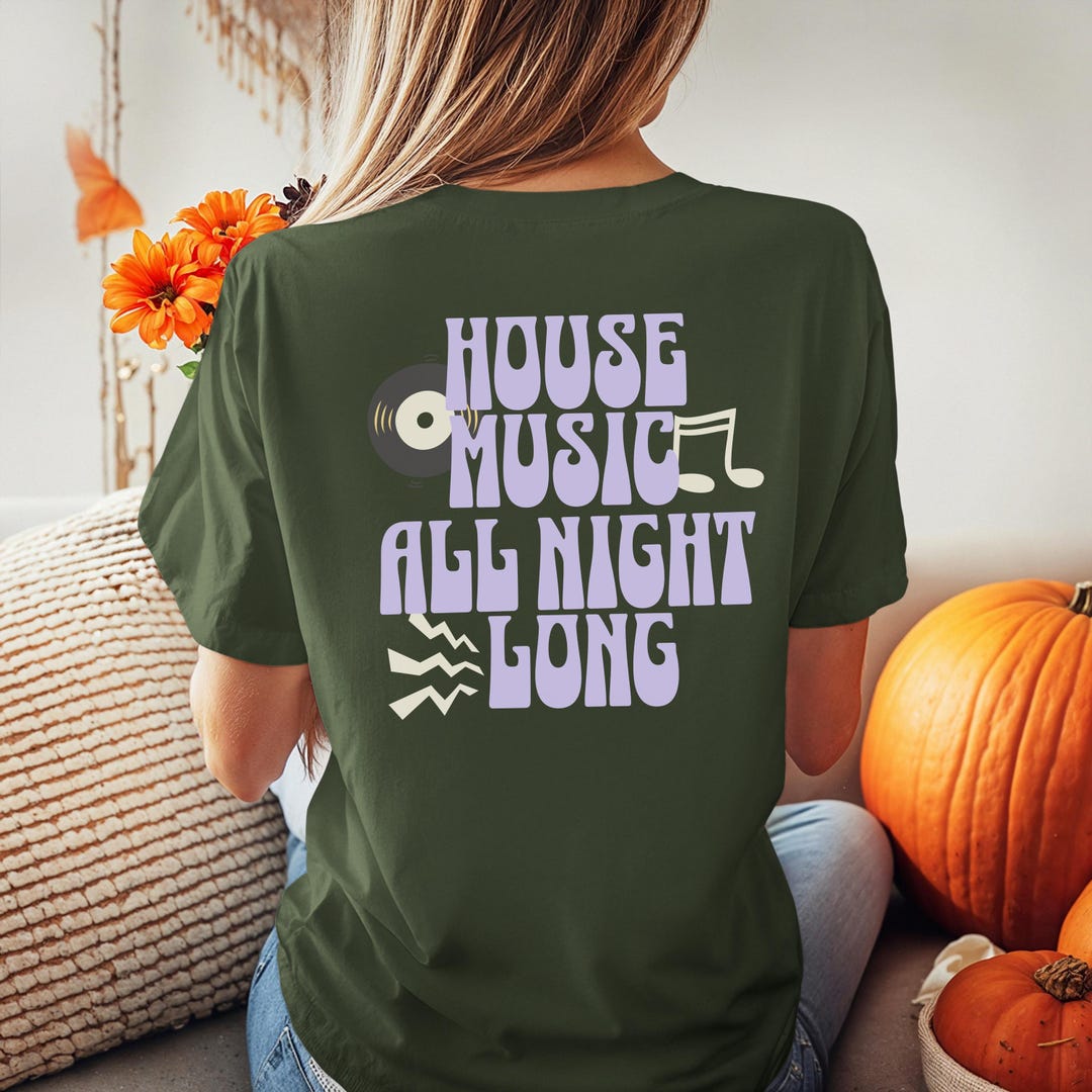 House Music Unisex Heavy Cotton Tee, Electro Music Festival Shirt ...