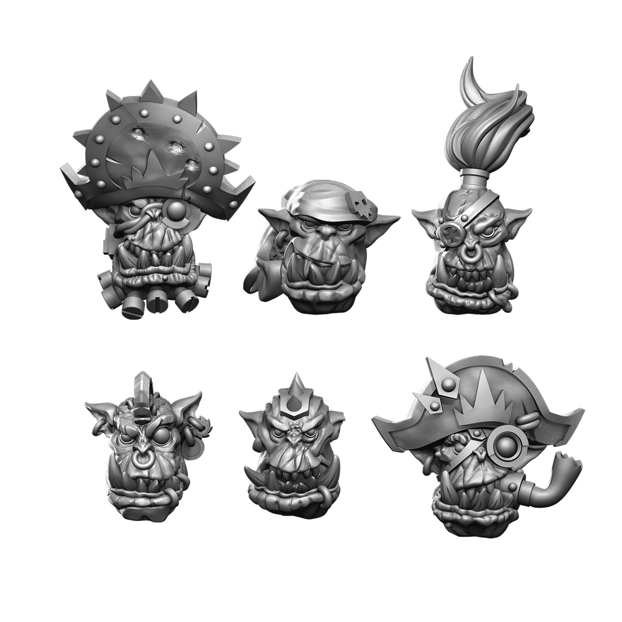 Ork Boy Heads 20U - Etsy