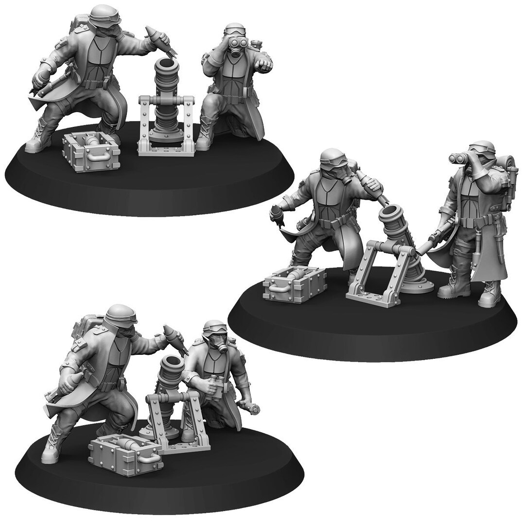 Steel Guard Heavy Support Squad With Mortar (3U) - Etsy