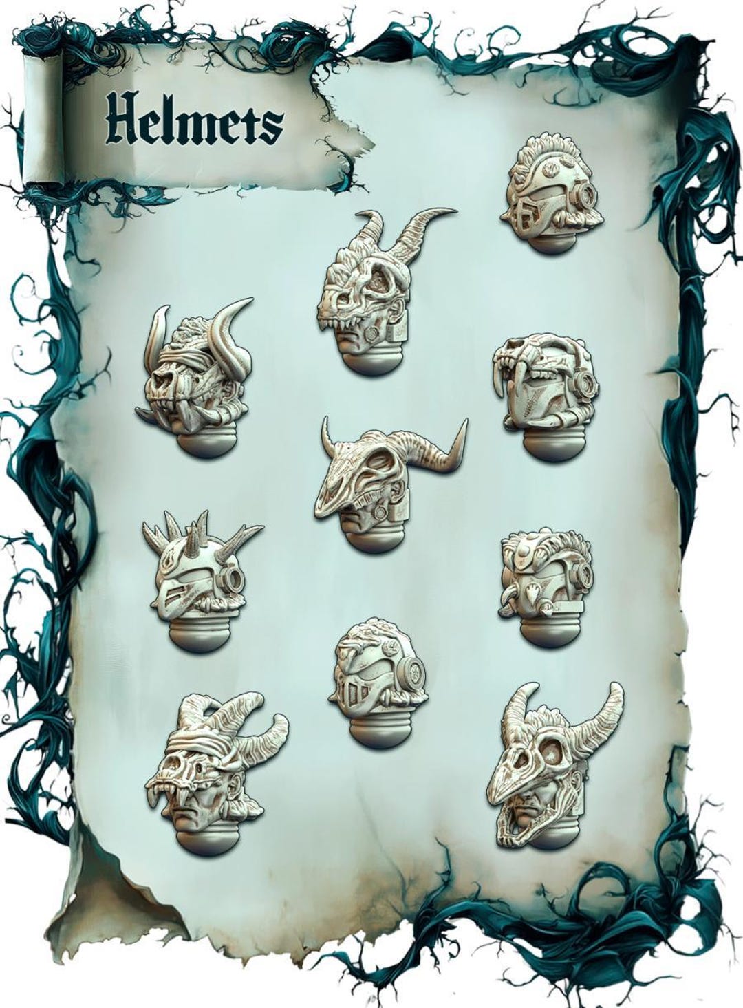 Dark Chapter Heads - Etsy
