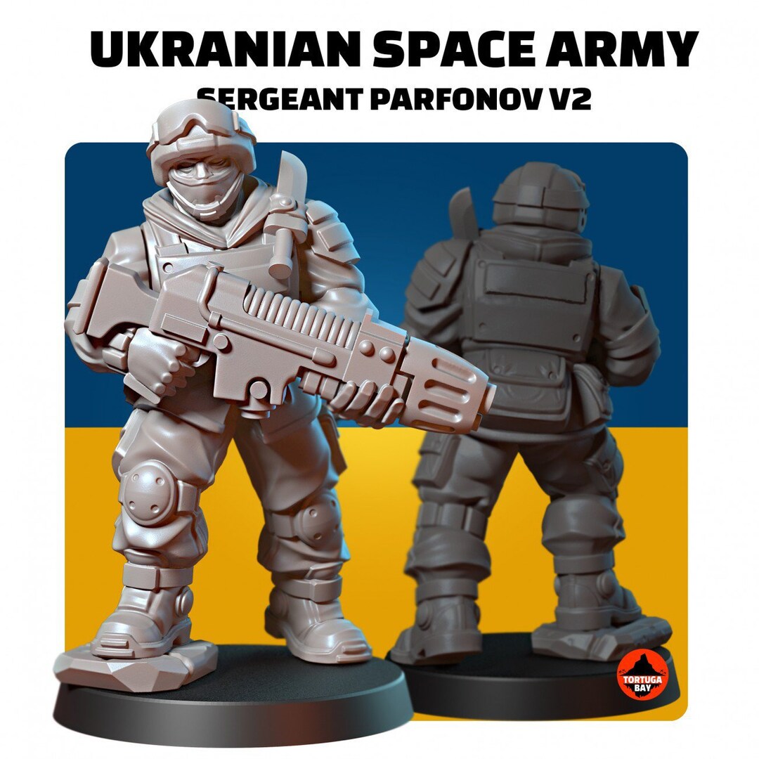 Ukrainian Space Army Sergeant Parfonov With Plasma Gun - Etsy