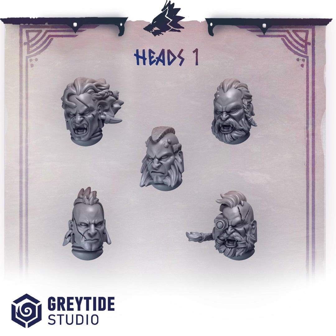 Primal Hounds Heads Set V1 (5U) - Etsy