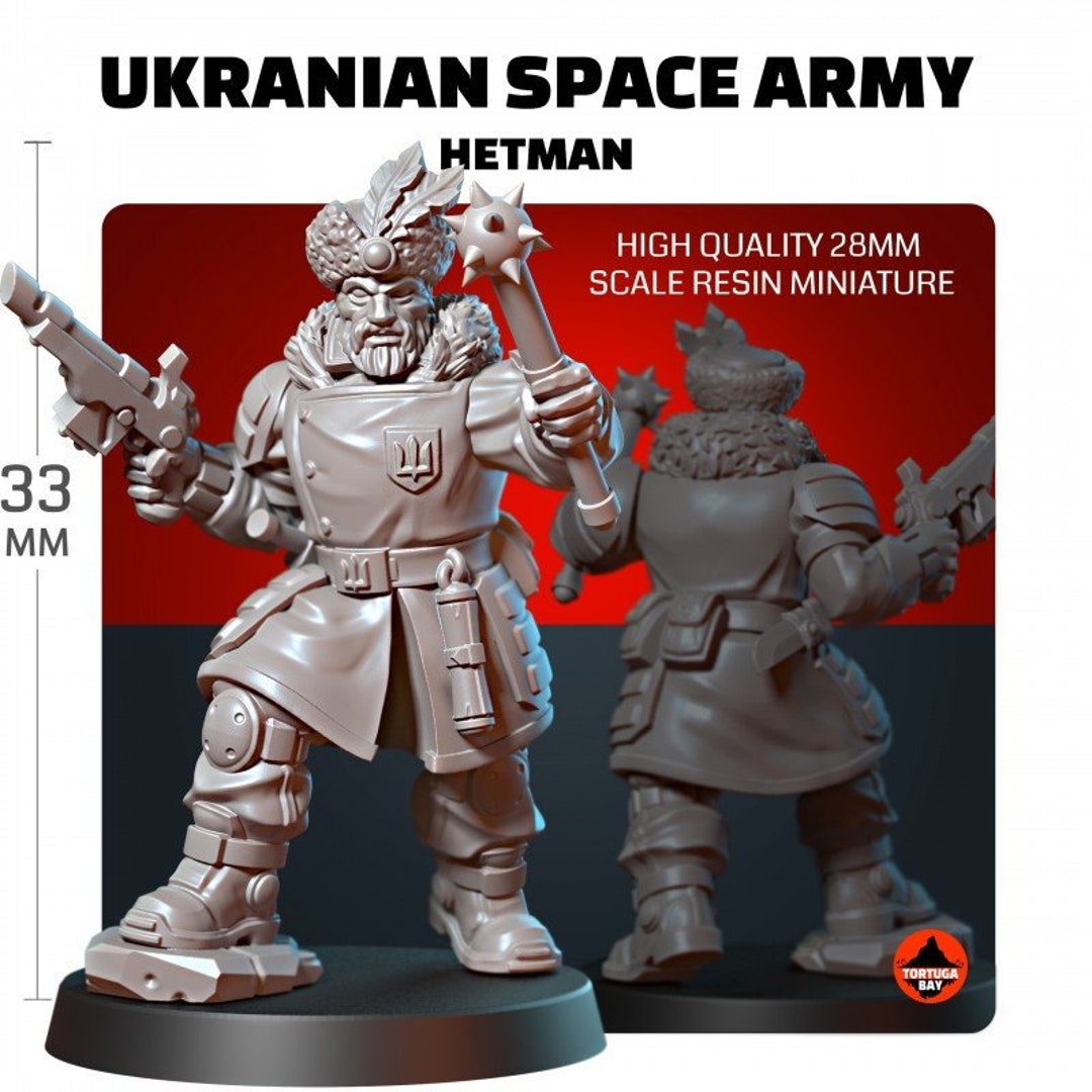 Ukrainian Space Army Hetman With Bulava - Etsy