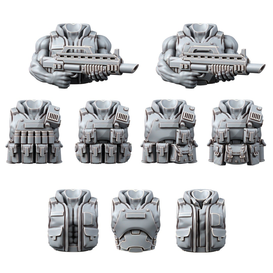 Spacenam Infantry Torsos Set V-01 (9U) - Etsy