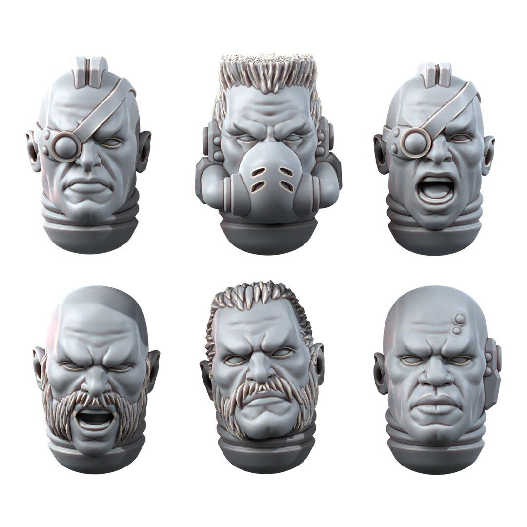 Armatis Mors Warriors Scouts Heads Set 6U - Etsy