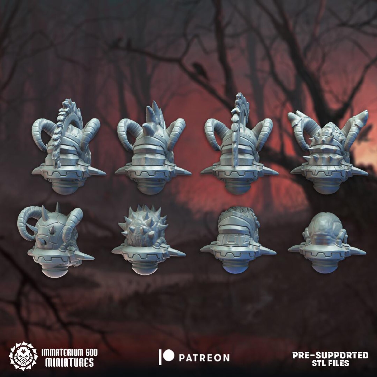 Lords of the Cursed Realm Bloody Heads (8u) - Etsy