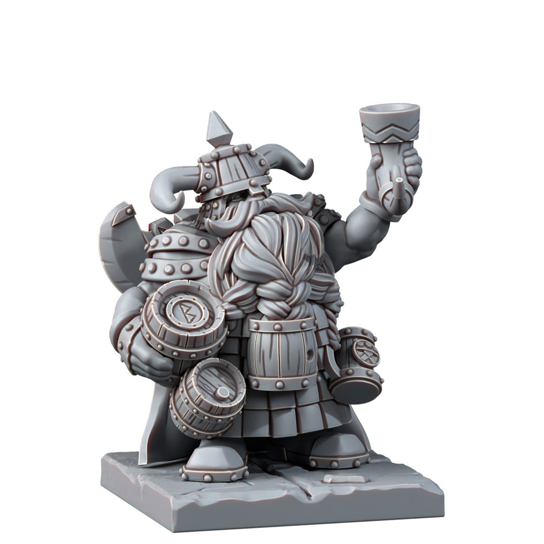 Dwarfs - Kingdoms Master Brewer With Horn - Etsy