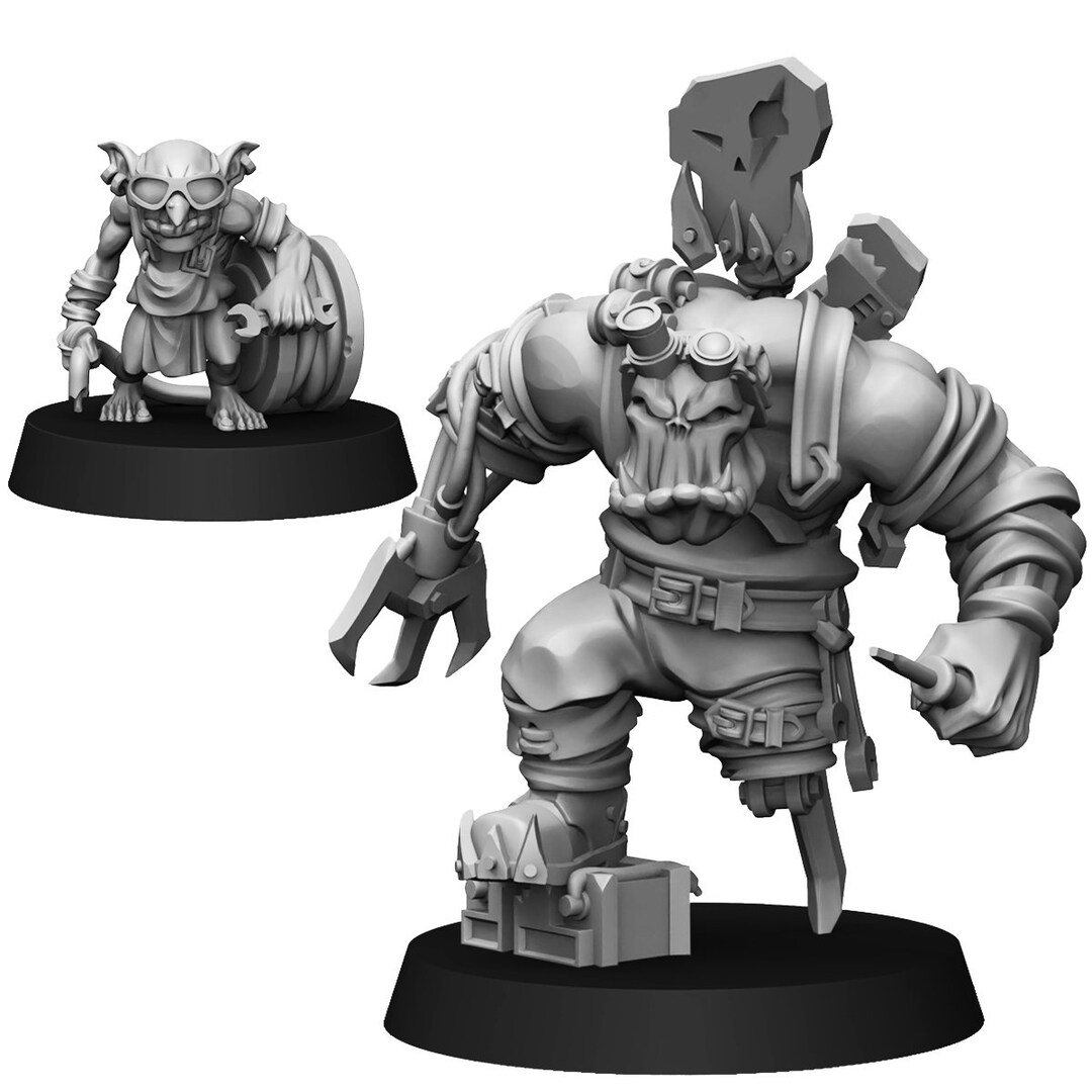 Orc Mechanic and Goblin Sidekick - Etsy