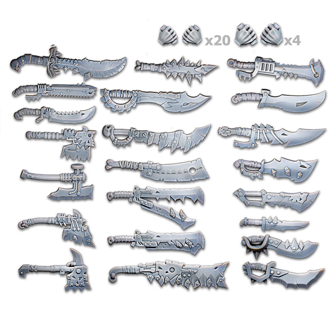 Ork Hand Veapon Pack - Etsy
