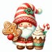 Gingerbread Gnomes Clipart - Set of 14 Festive Holiday Gnomes With ...